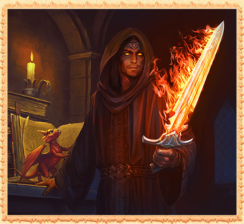 Ateş Büyücü Magron Avatarı - Dragons War: Efsane Ejderhalar Mirası